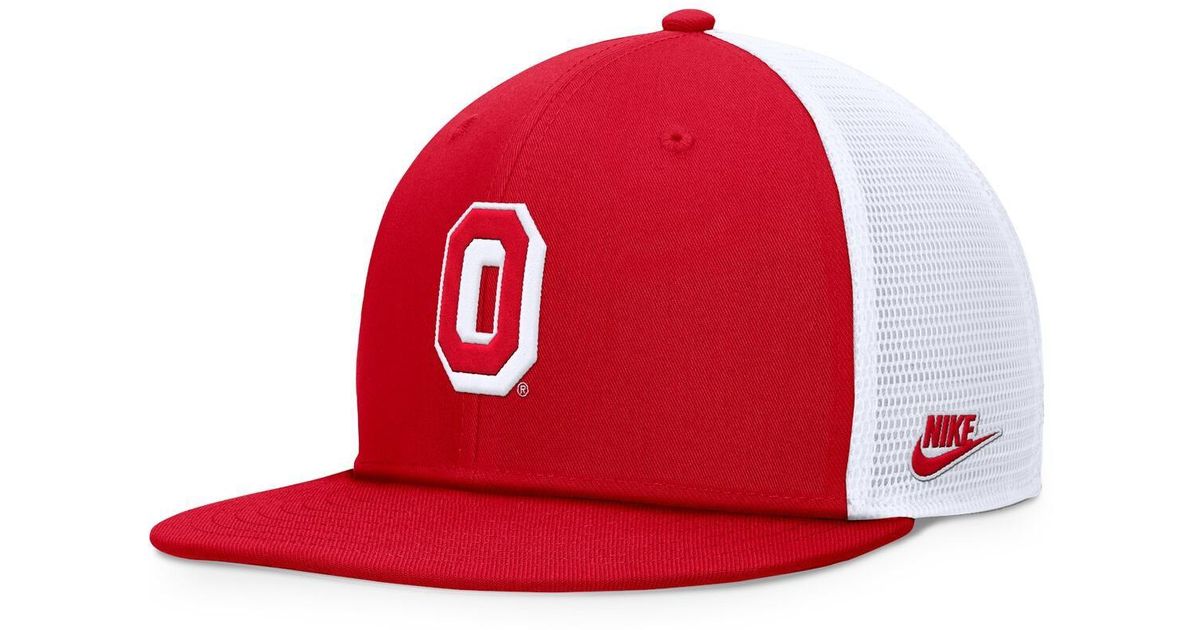 Nike Scarlet/white Ohio State Buckeyes Legacy Pro Snapback Hat in Red ...