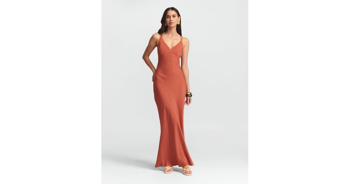 ST MRLO St Marlo Isadora Slip Dress in Red | Lyst