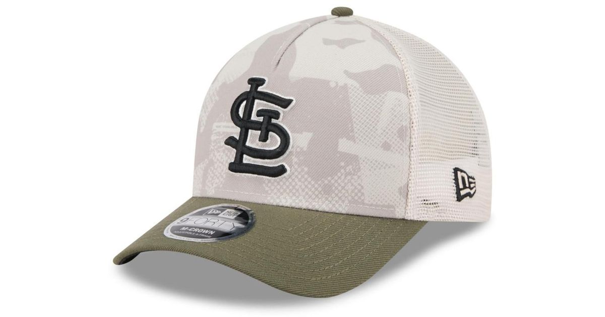 KTZ Light Beige/olive St. Louis Cardinals 2025 Armed Forces Day 9forty ...