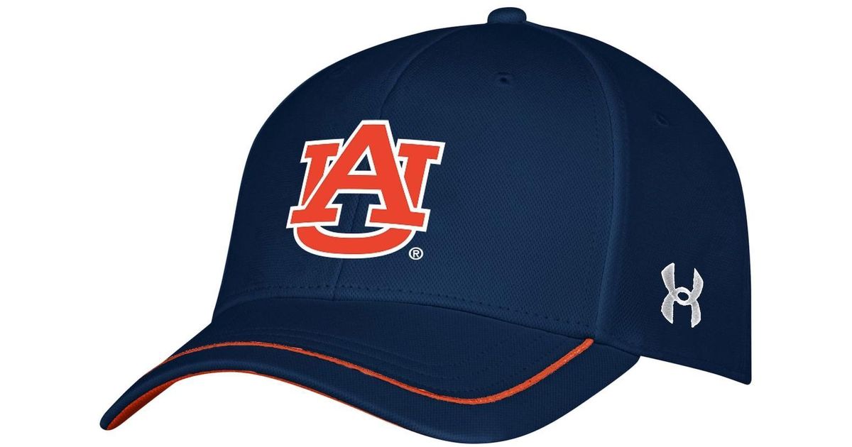 Under Armour Auburn Tigers Blitzing Accent Iso-chill Adjustable Hat in ...