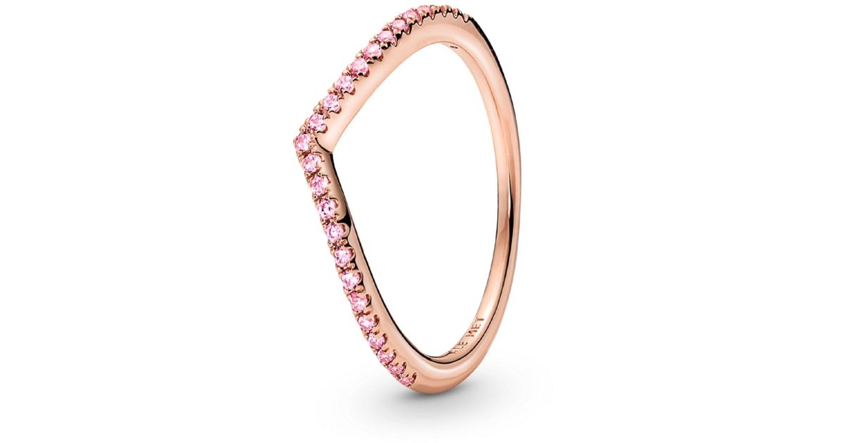 PANDORA Timeless Wish Sparkling Statement Ring in White | Lyst