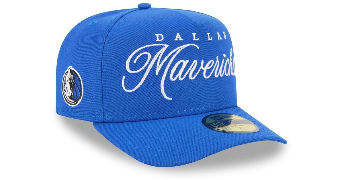 KTZ Dallas Mavericks 2025 Nba Draft A-frame 59fifty Fitted Hat in Blue ...