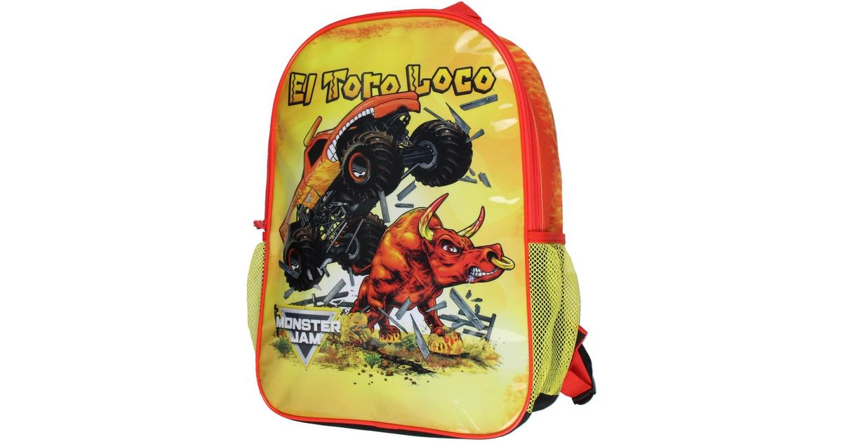 MONSTER JAM Backpack El Toro Loco Truck School Book Bag in Green | Lyst