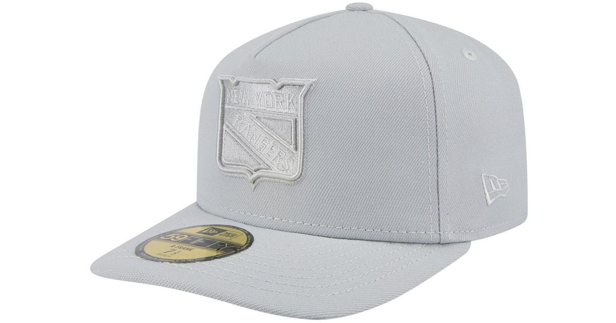 KTZ New York Rangers Color Pack A-frame 59fifty Fitted Hat in Gray for ...