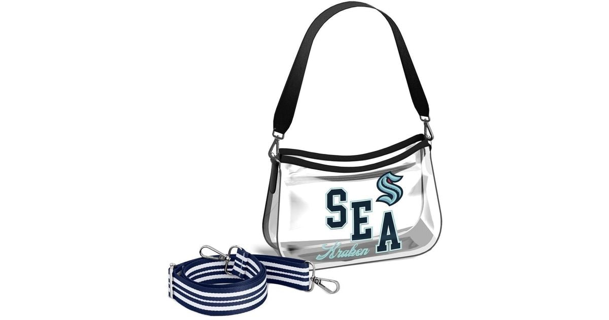 WEAR by Erin Andrews Seattle Kraken Clear Stadium Mini Purse in White ...