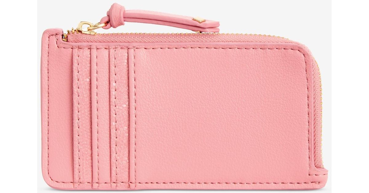 On 34th Ramonah Grain Card Case in Pink | Lyst