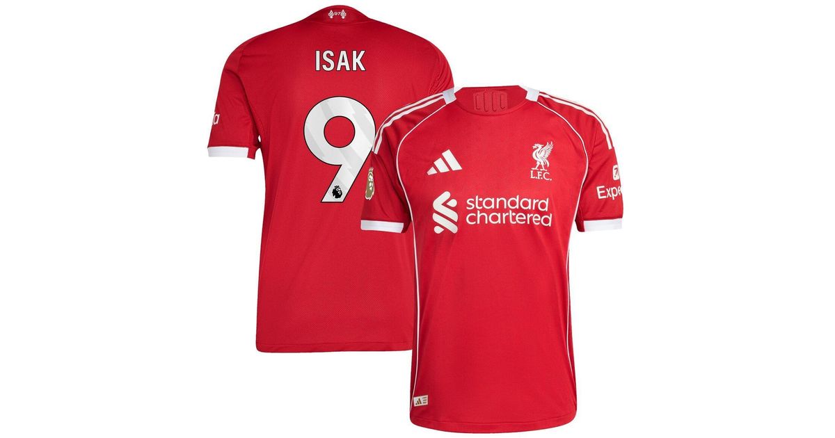 adidas Alexander Isak Liverpool 2025/26 Home Authentic Player Jersey in ...