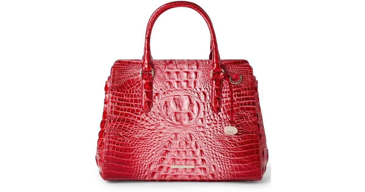 Brahmin Small Finley Melbourne Satchel in Red | Lyst