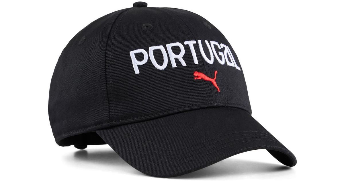 PUMA And Portugal National Team Fan Adjustable Hat in Black | Lyst
