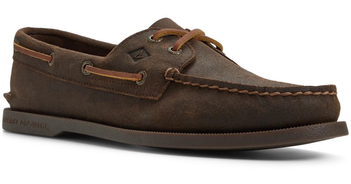 Sperry Top-Sider Authentic Original 2-eye Boat Shoe in Brown for Men | Lyst