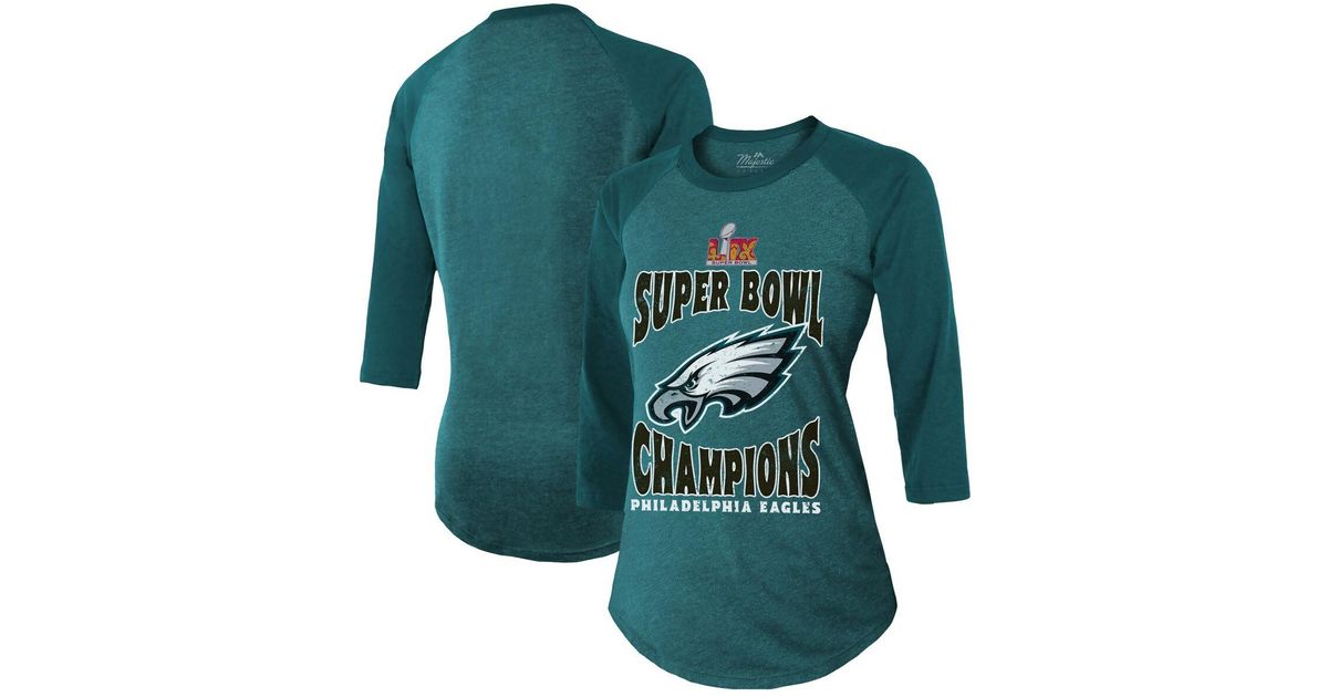 Majestic Midnight Philadelphia Eagles Super Bowl Lix Champions Foe Tri ...