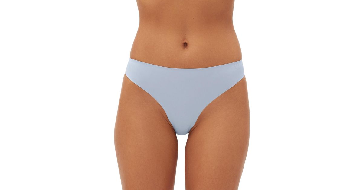 Gap Body Everyday Essentials Laser Bonded Thong Underwear Gpw00383 in Blue | Lyst