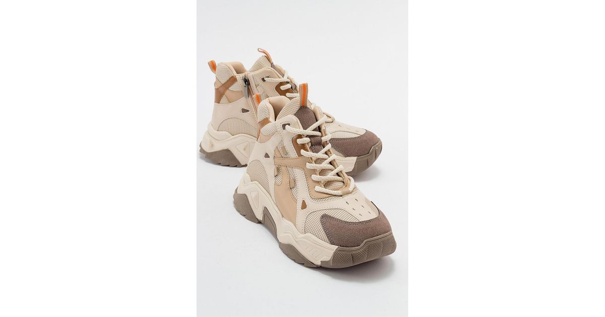 Prologue Shoes Lowel Sneaker Boot in Natural | Lyst