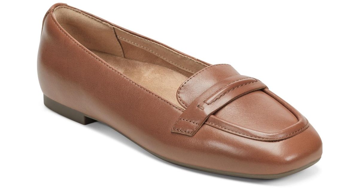 Easy Spirit Nadira Eflex Slip-on Loafers in Brown | Lyst