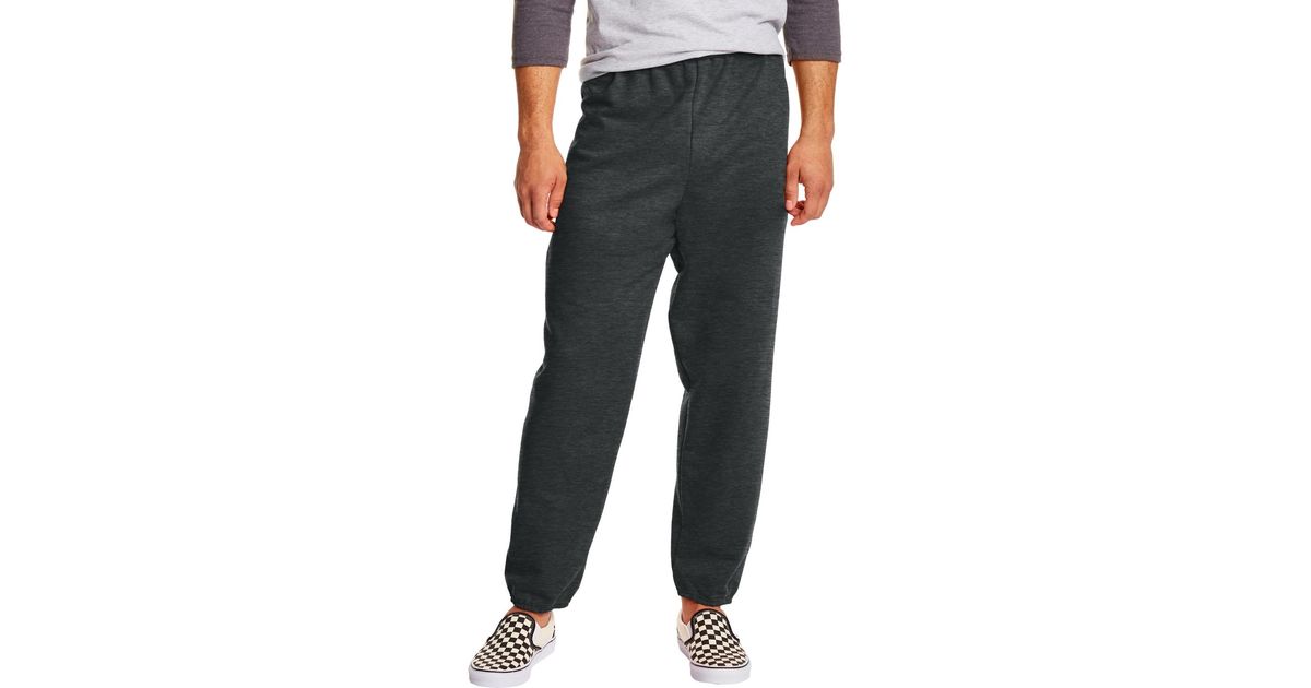 Hanes Ecosmart 32" Fleece Sweatpants in Gray for Men | Lyst