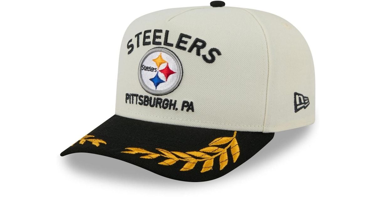 KTZ Cream/black Pittsburgh Steelers 2025 Nfl Draft A-frame 9fifty ...