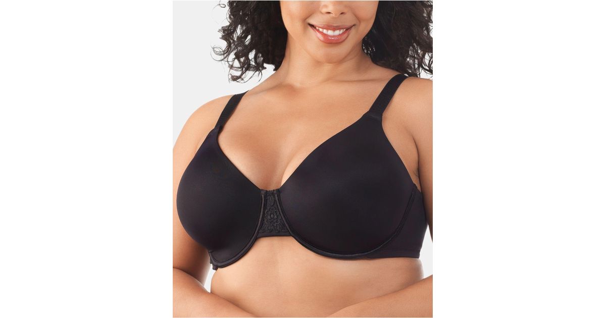 Vanity Fair Full Figure Beauty Back® Smoothing Minimizer Bra 76080 In Midnight Black Black Lyst