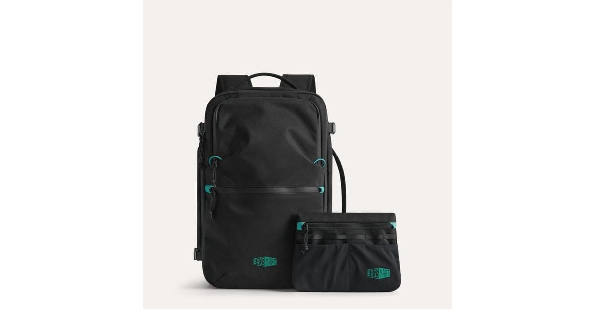 Bagsmart Faro 29l Carry On Travel Backpack Set in Black | Lyst