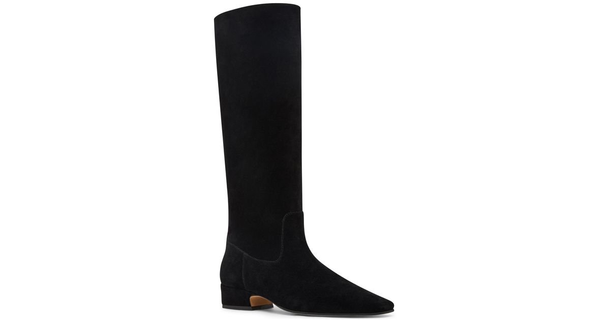 Steve Madden Dantelle Square-toe Knee High Boots in Black | Lyst