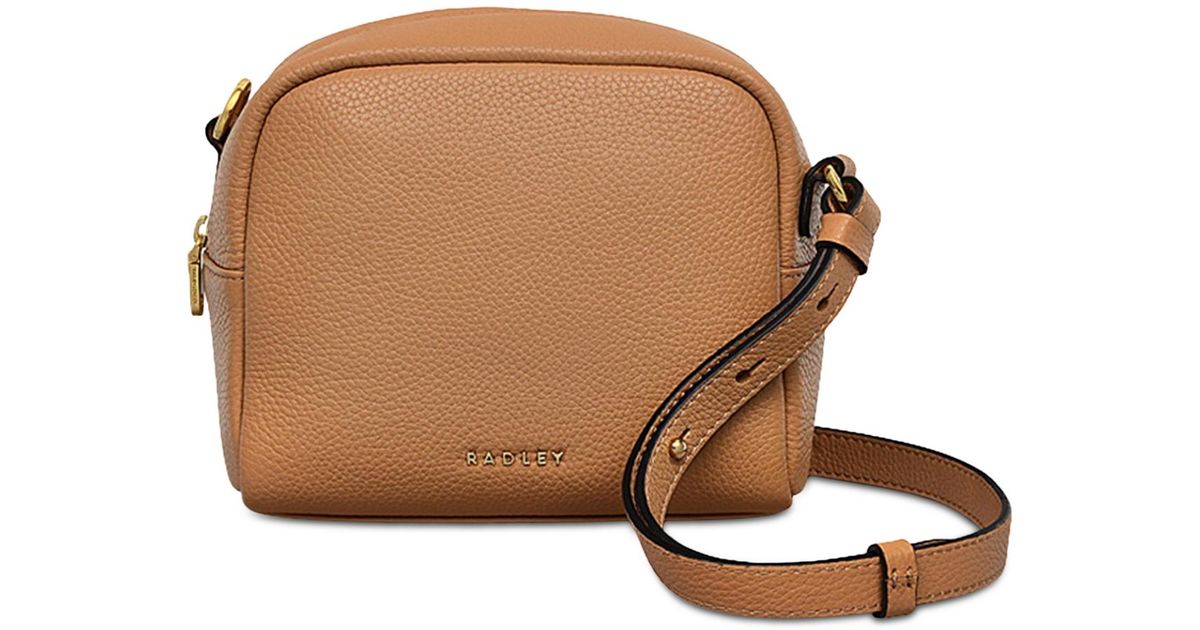 Radley The Daily Mini Leather Zip Around Crossbody Bag in Brown | Lyst