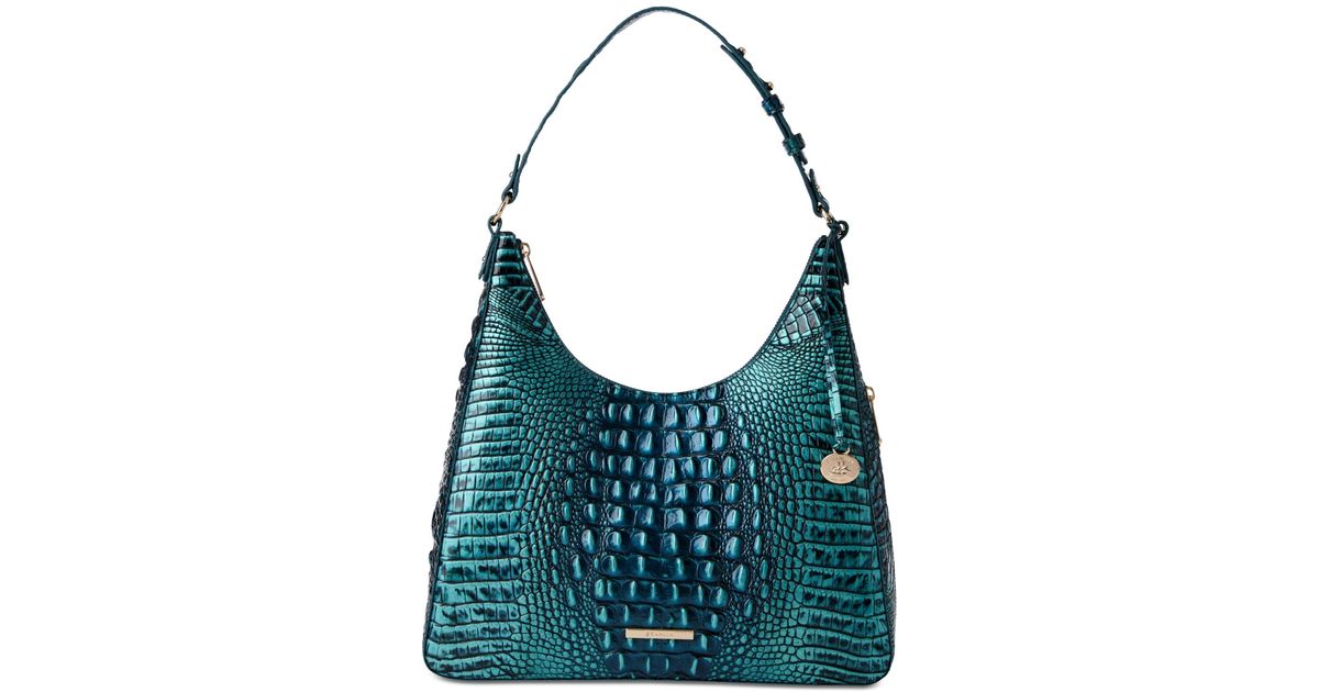 Brahmin Tabitha Leather Shoulder Bag in Green | Lyst