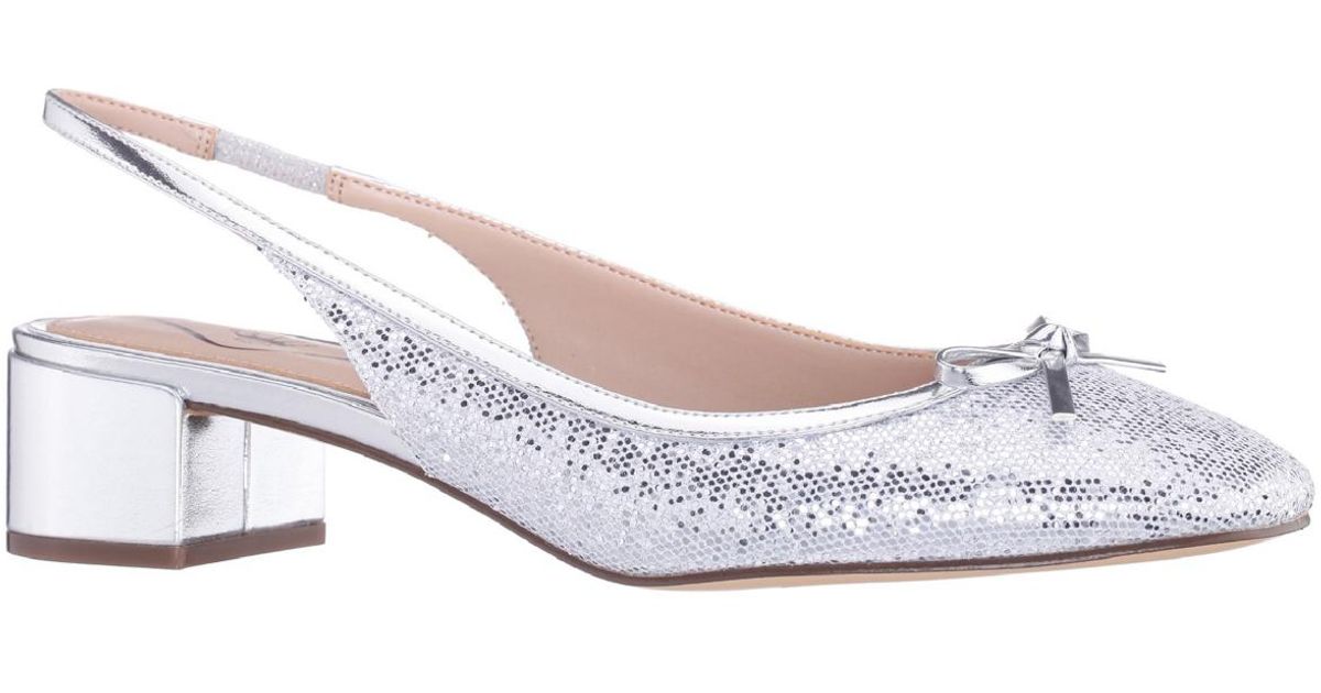 Nina Kourtny Sling Back Pumps in White | Lyst