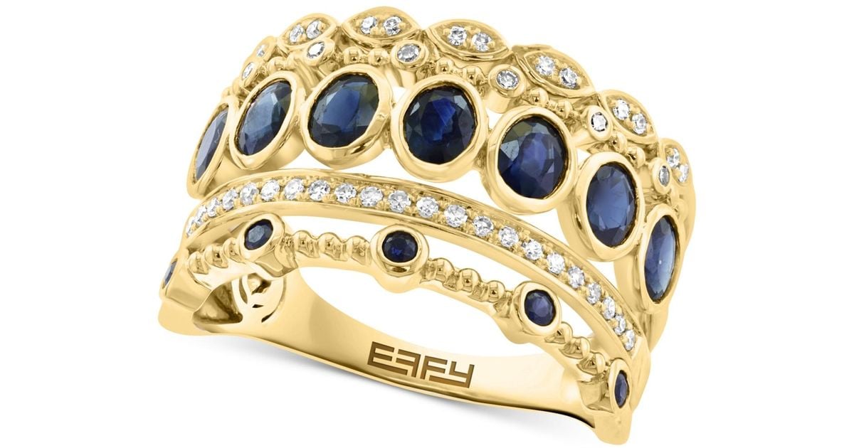 Effy Effy Blue (1-3/8 Ct. T.w. in Metallic | Lyst