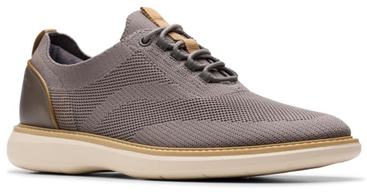 Clarks Collection Brantin Knit Shoes in Brown for Men | Lyst