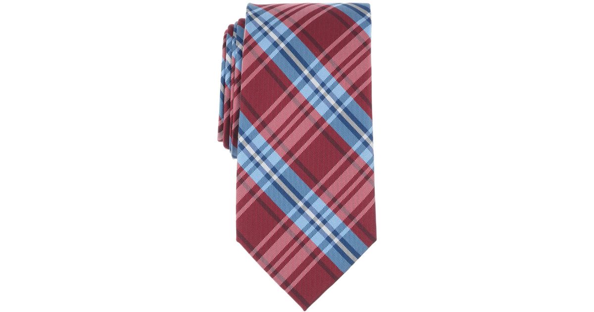 Brooks Brothers B By Classic Plaid Tie in Red for Men | Lyst
