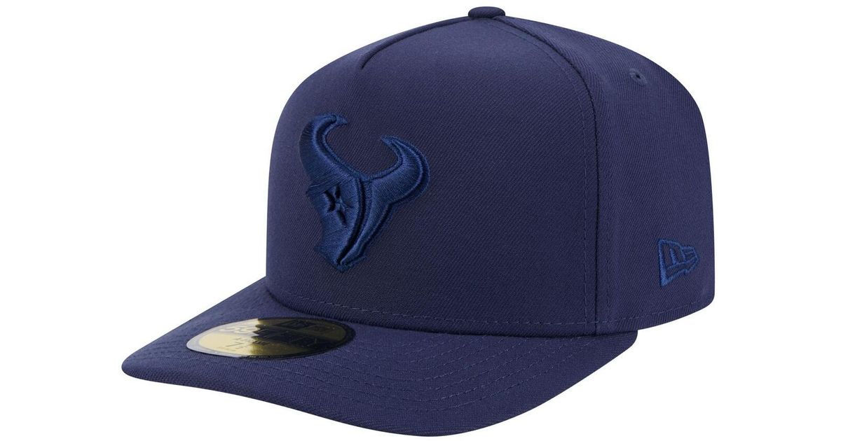 KTZ Houston Texans Color Pack A-frame 59fifty Fitted Hat in Blue for ...