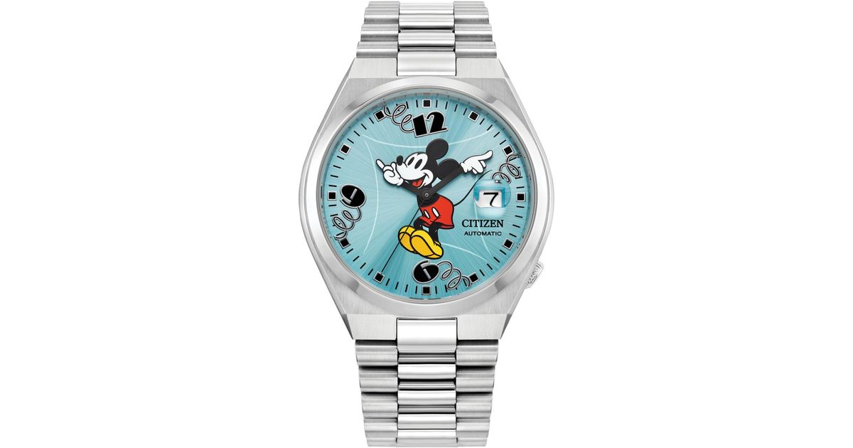 Citizen Automatic Disney Mickey Mouse Stainless Steel Bracelet Watch ...