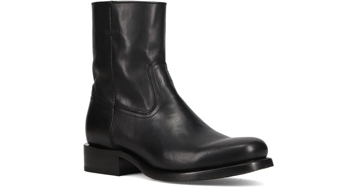 Frye Campus Inside Side-zipper Ankle Boots in Black for Men | Lyst