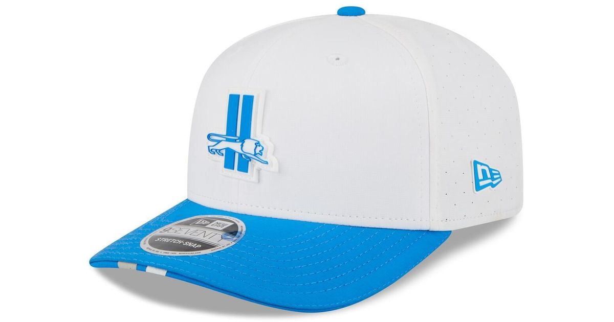 KTZ White/blue Detroit Lions 2025 Nfl Training Camp Throwback Logo ...