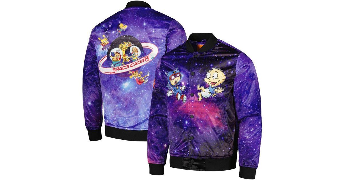 FREEZE MAX Rugrats Nickelodeon Graphic Satin Full-snap Jacket in Blue ...