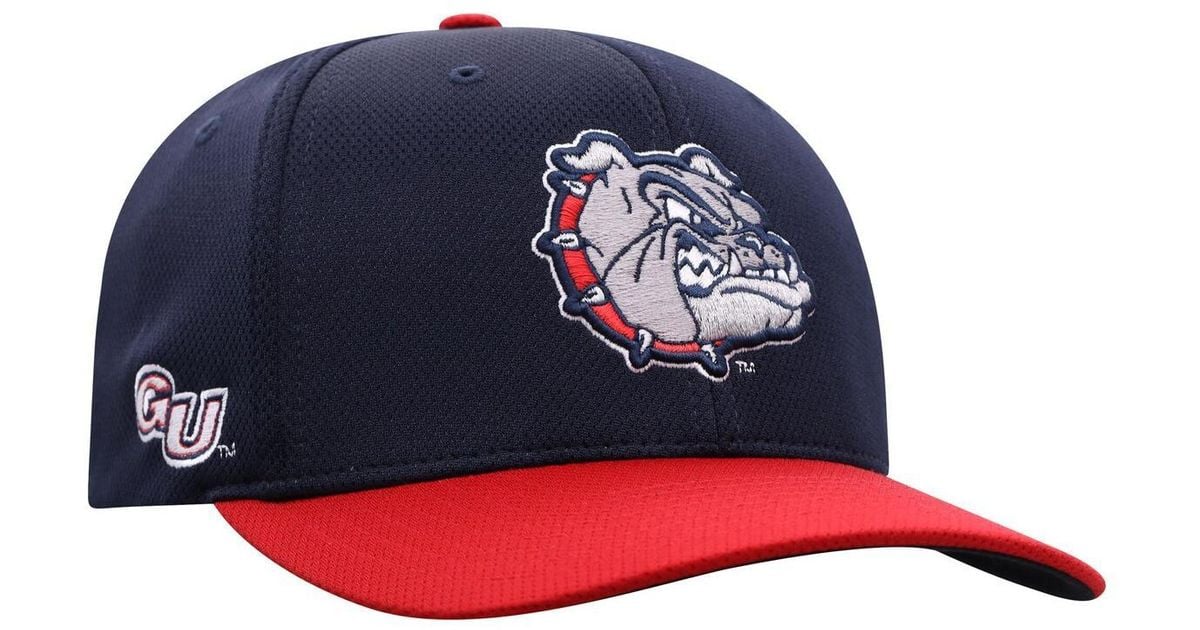 Top Of The World Gonzaga Bulldogs Reflex Fitted Hat in Blue for Men | Lyst