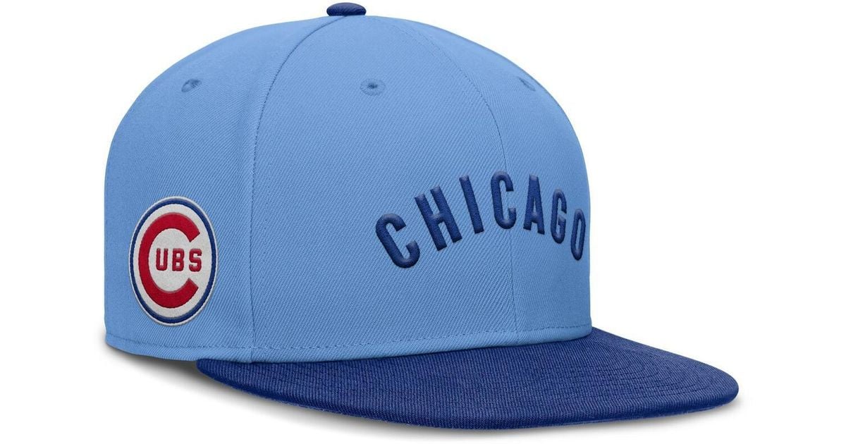 Nike Chicago Cubs True Performance Fitted Hat in Blue for Men | Lyst