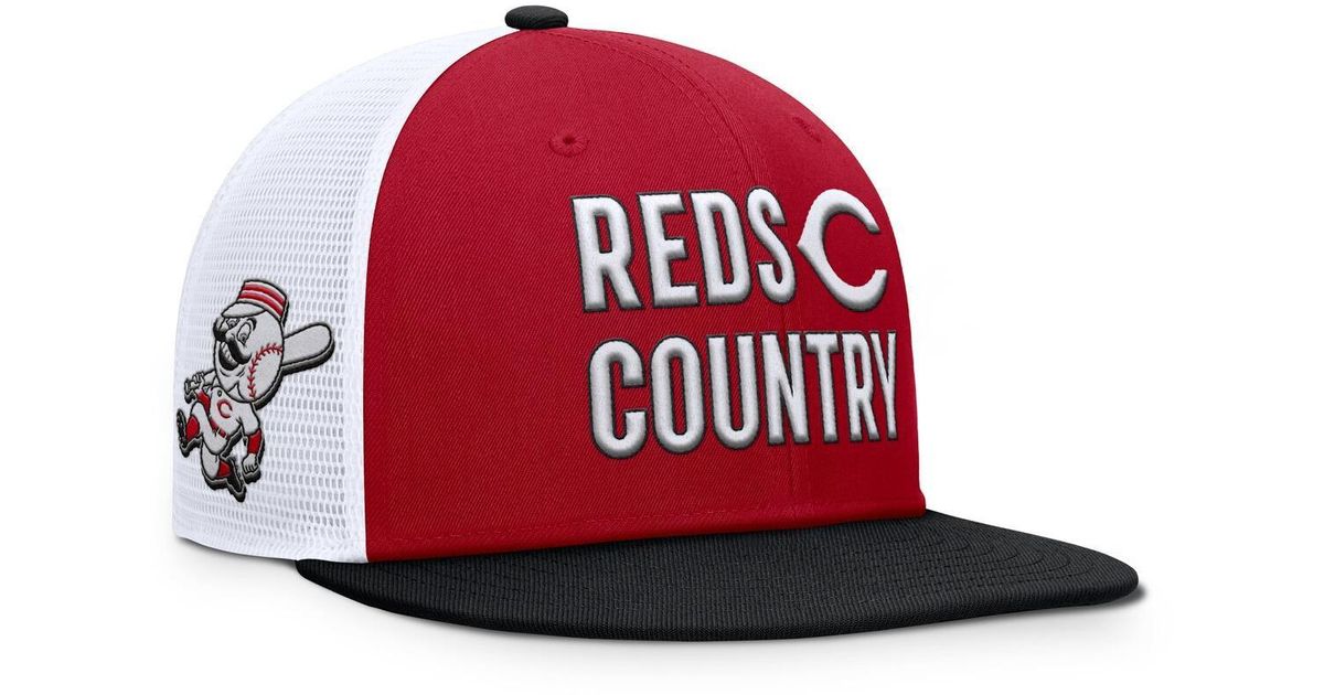Nike Cincinnati S Pro Trucker Snapback Hat in Red for Men | Lyst
