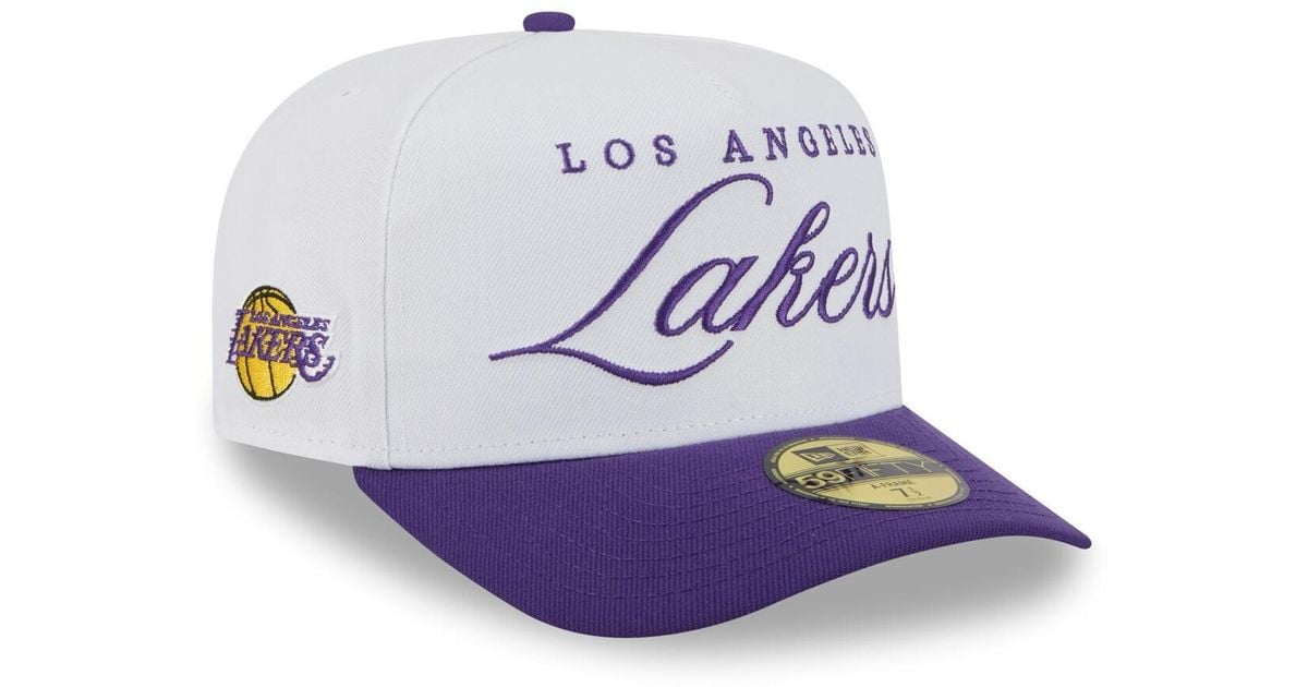 Ktz White Purple Los Angeles Lakers 2025 Nba Draft A Frame 59fifty