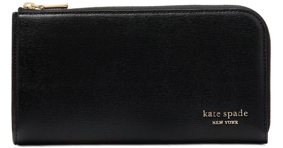 Kate Spade Devin Saffiano Leather Zip Around Continental Wallet in ...