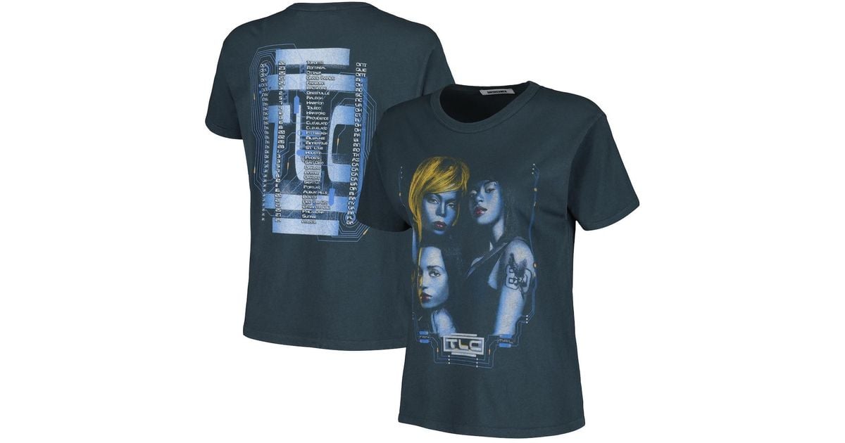 Daydreamer Tlc Fan Mail Tour Graphic Ringer T-shirt in Blue | Lyst