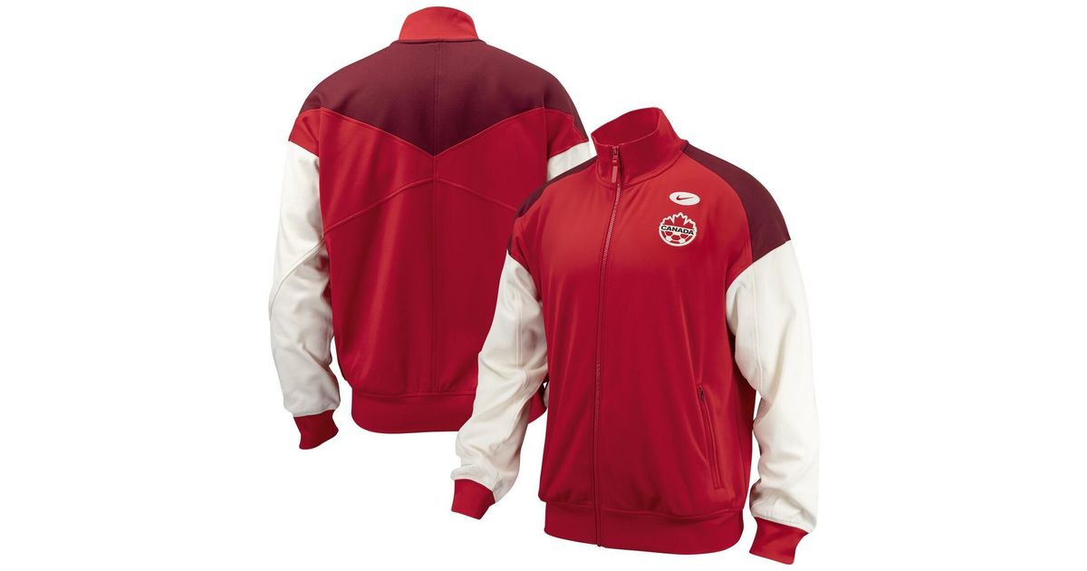 Nike Canada Soccer 2024â Anthem Performance Full-zip Jacket in Red for ...