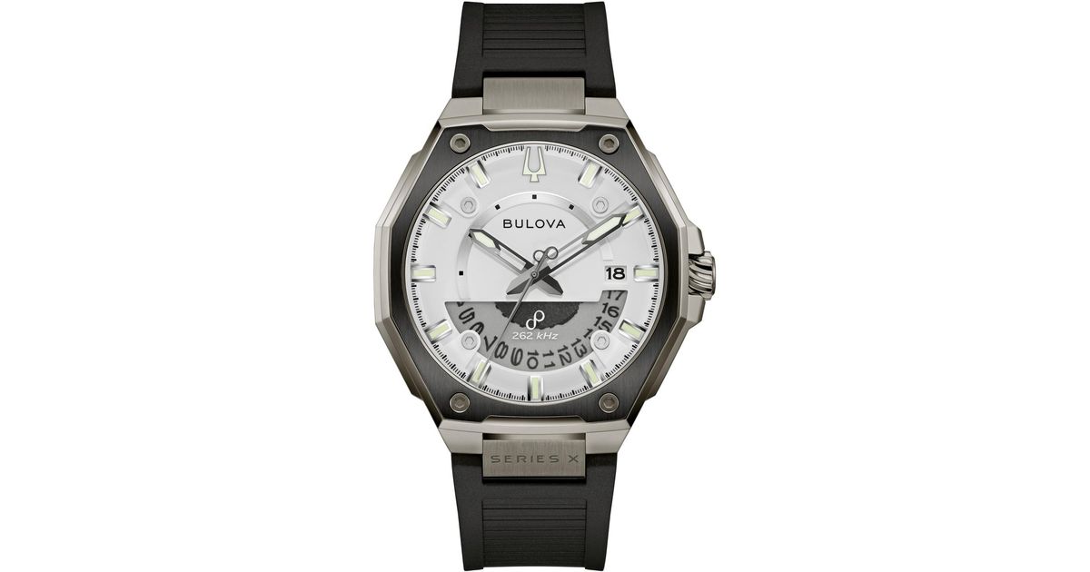Bulova Luxury Series X Hpq Precisionist Rubber Watch 42mm in Gray for ...