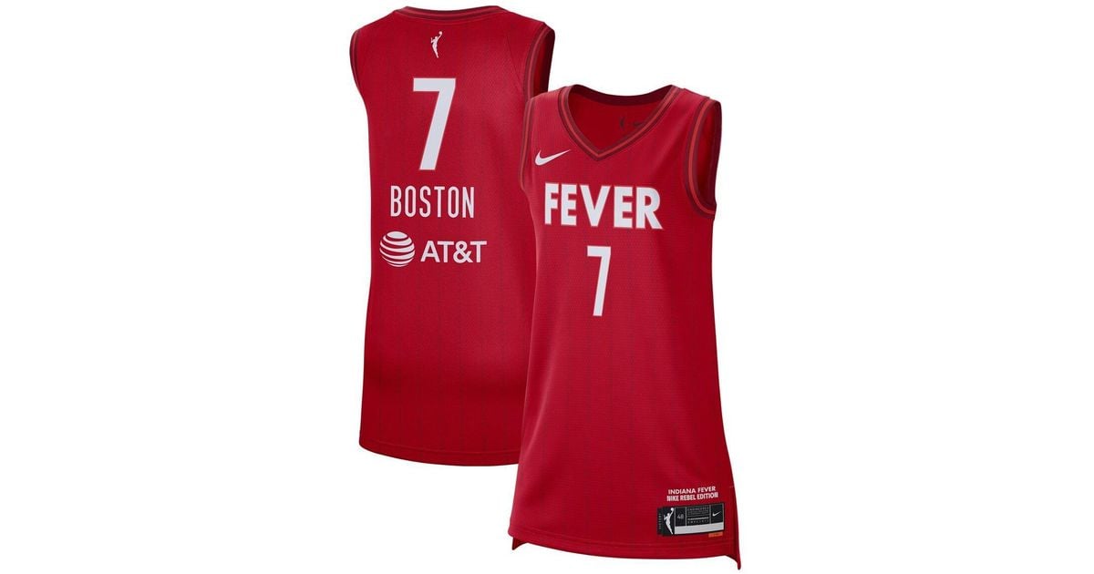 Nike And Aliyah Boston Indiana Fever Rebel Edition Player Jersey in Red ...