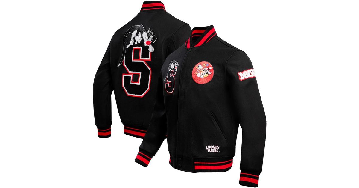 FREEZE MAX Sylvester Looney Tunes Varsity Full-zip Jacket in Black for ...