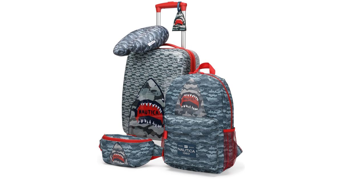 Nautica Kids Adventure 5-piece Airline Approved Carry-on luggage Set in ...