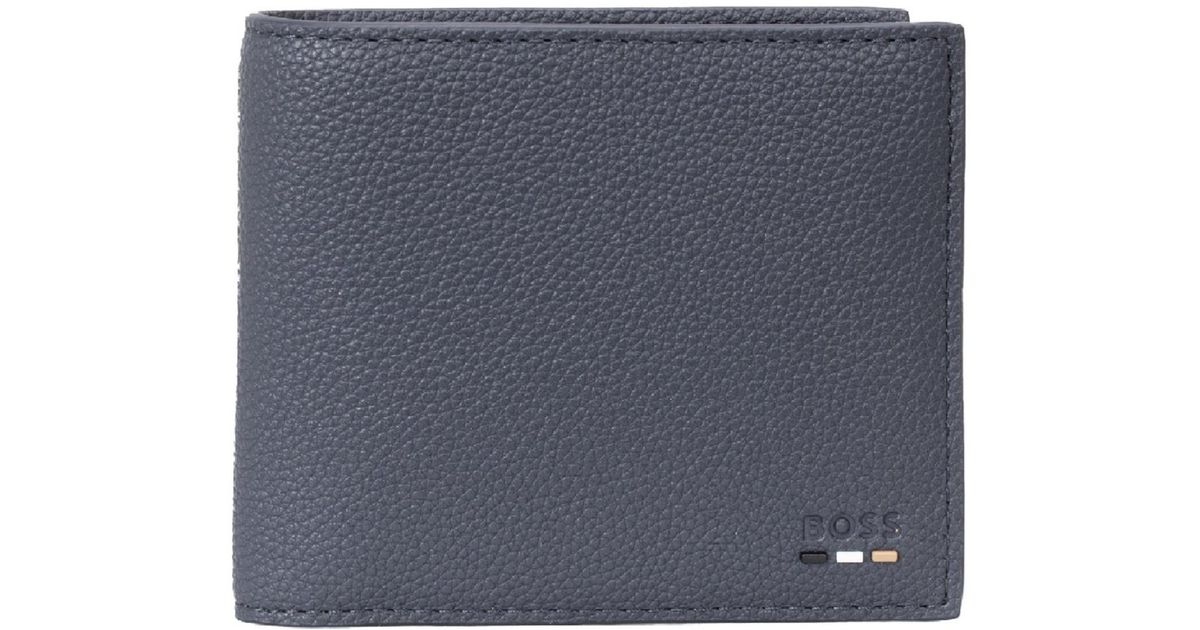 BOSS Captain Sleek Wallet in Blue for Men | Lyst