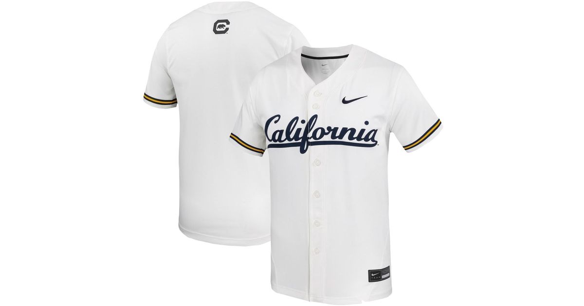 Nike Cal Bears Replica Baseball Jersey in White for Men | Lyst