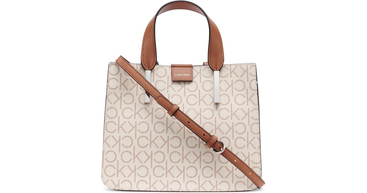 Calvin Klein Audrey Signature Small Crossbody Bag | Lyst