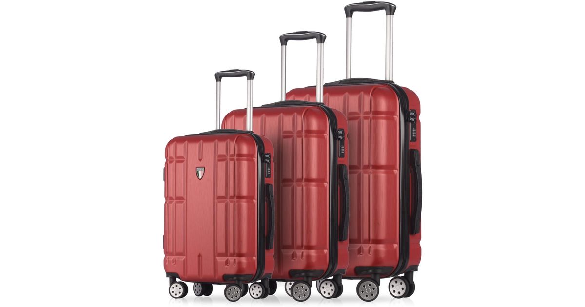 TUCCI 3 Pc Massa luggage Set in Red | Lyst