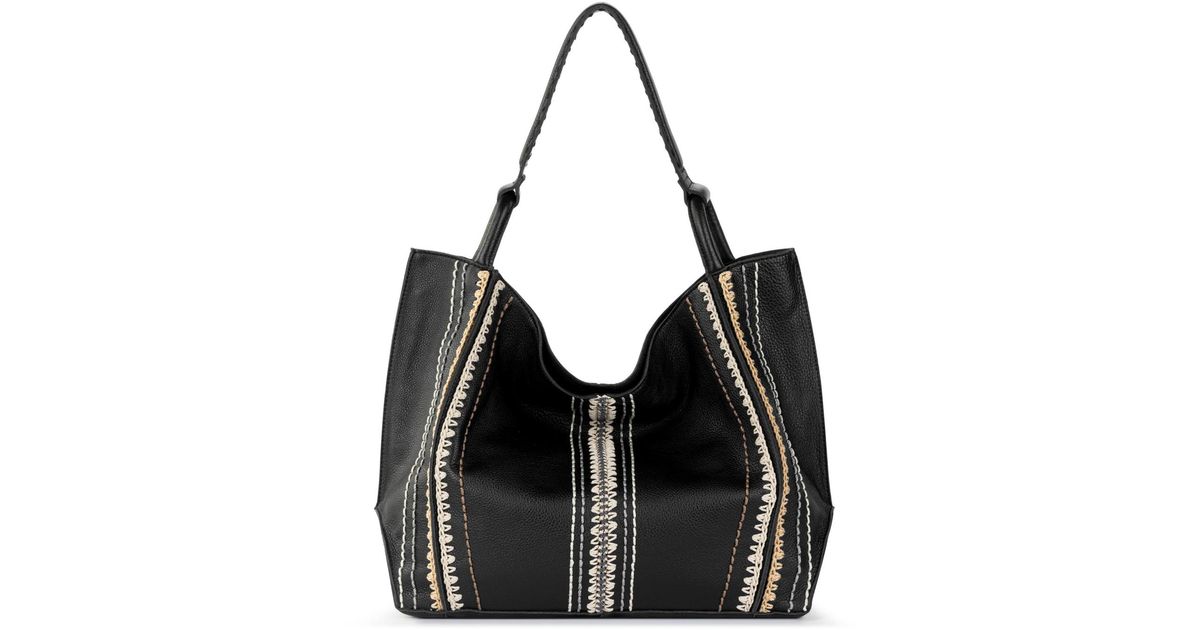 The Sak Los Feliz Leather Tote Bag in Natural | Lyst